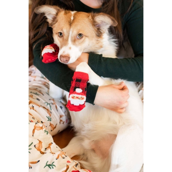 Kooky'S Kloset | Dog | Human And Dog Matching Christmas Sock Set Santa ...